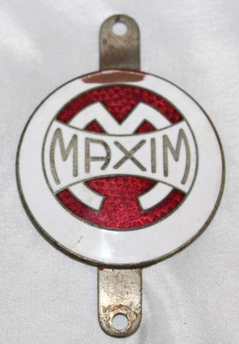 Maxim Motor Company Firetruck Radiator Emblem Badge Auction