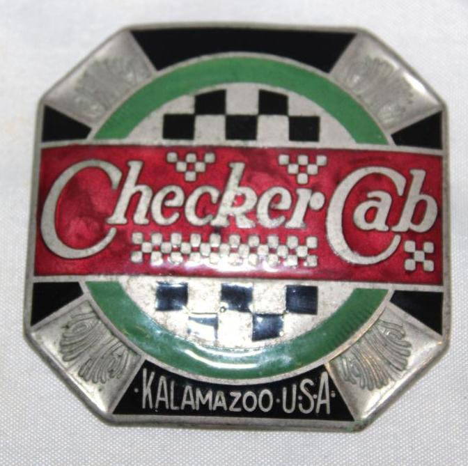 1925-1929 Checker Cab Radiator Emblem Badge Auction