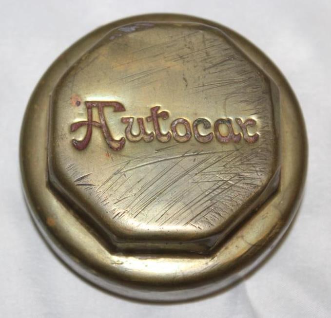 Autocar Brass Threaded Automobile Hubcap Auction