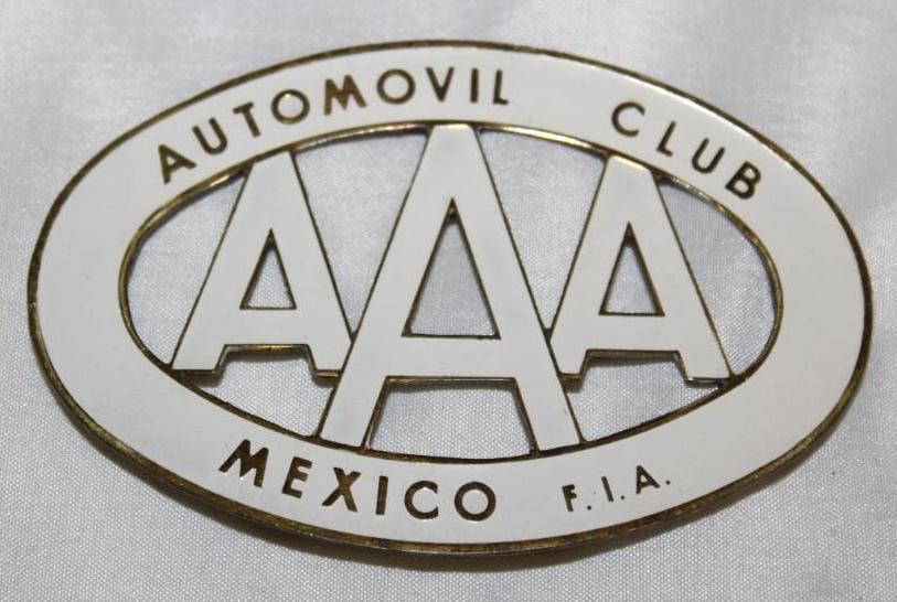 Aaa Automobile Club Of Mexico Radiator Emblem Badge Auction