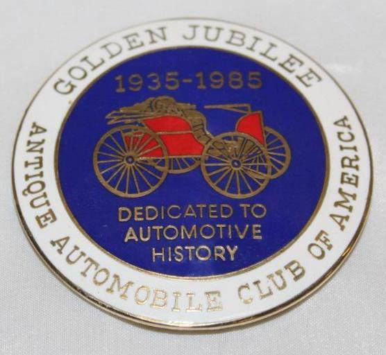 Aaca Golden Jubilee Automobile Club Radiator Emblem Badge