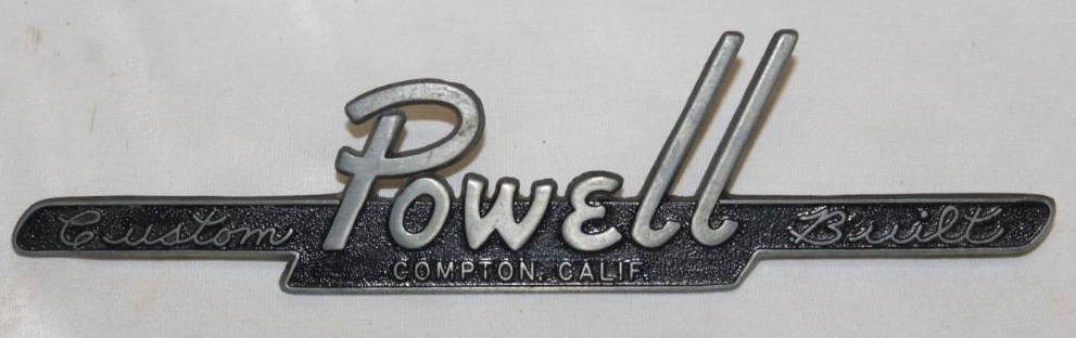 1940's-1950's Powell Custom Built Trucks Emblem Badge Auction