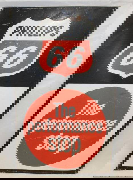 Phillips 66 Performance Stop Service Station Sign Auction