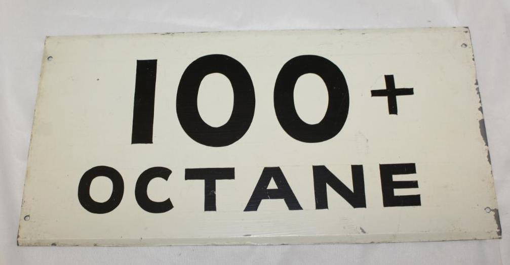 100+ Octane Gas Station Racing Fuel Advertising Sign Auction