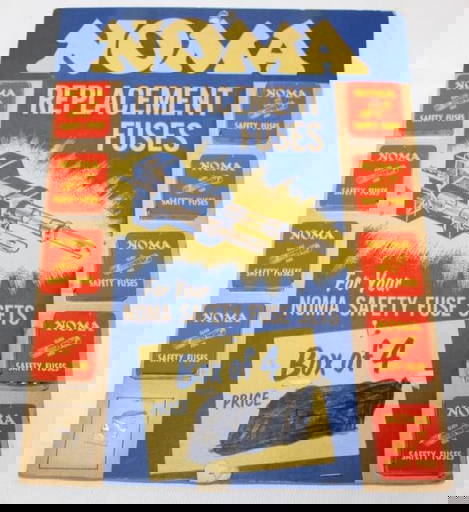 Noma Replacement Automobile Fuses Advertising Countertop Display