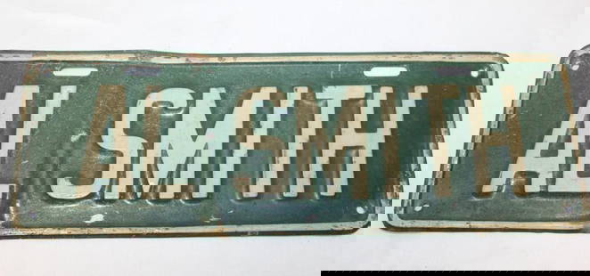 Herbert Hoover For President Advertising License Plate Topper Auction