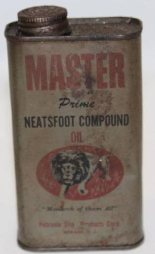 Master Lion Neatsfoot Compound Oil Can 8 Oz