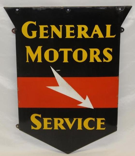 General Motors Service Shield Dealership Porcelain Sign Ssp Auction