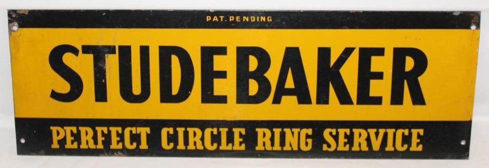 Studebaker Perfect Circle Piston Rings Sign Dst Auction