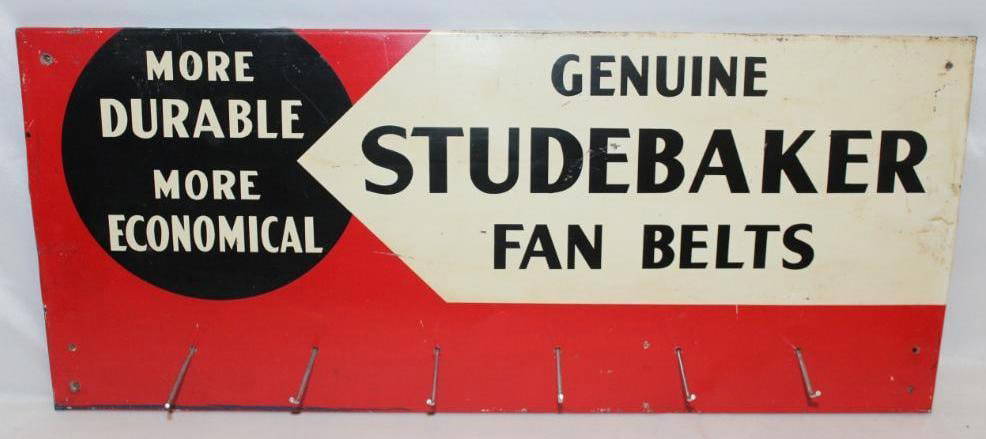 Studebaker Dealership Fan Belts Display Rack Sign - Jun 22, 2024 ...