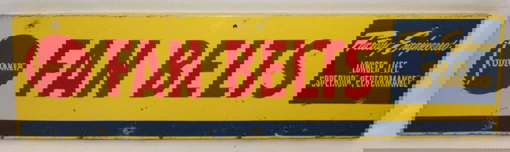 Studebaker Dealership Fan Belts Display Rack Sign Auction
