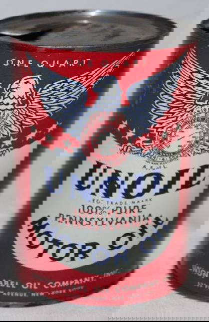 Unoil Metal One Quart Motor Oil Can With Eagle Graphics Auction