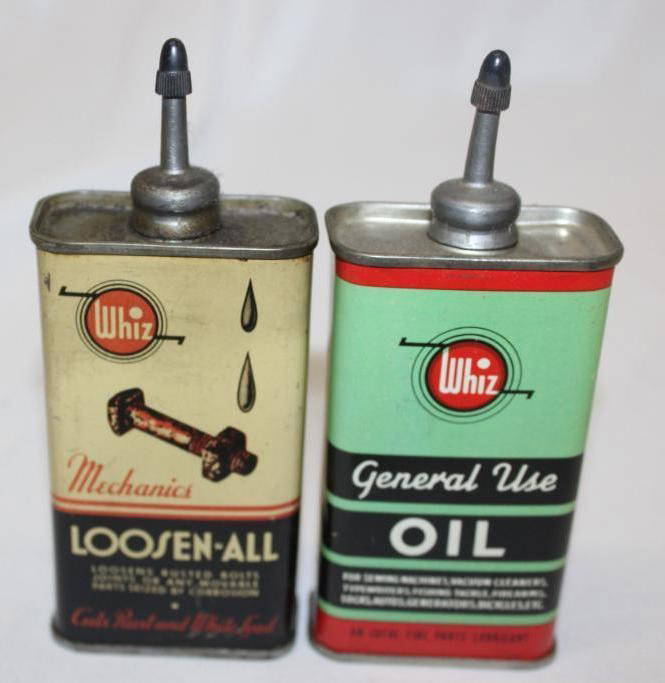 Group Of 2 Whiz Handy Oiler Cans Auction