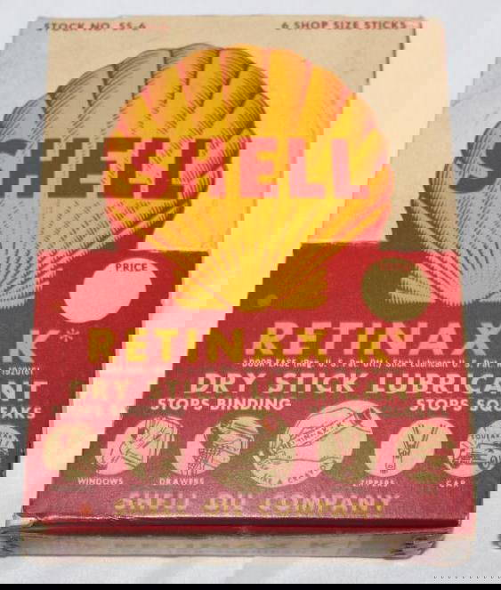 Nos Shell Door Ease Lubricant Cans With Display Auction