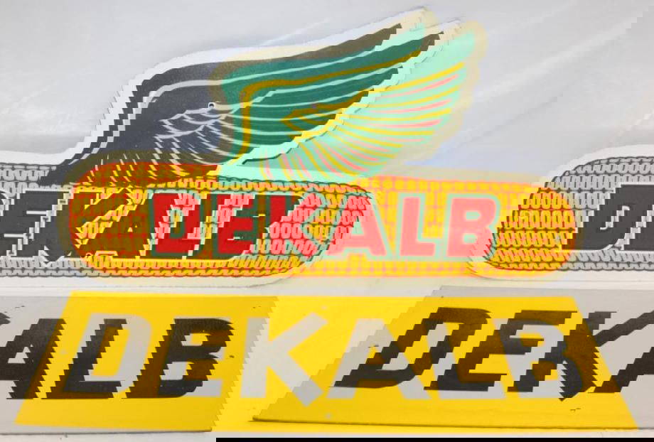 Group Of 2 Dekalb Masonite Seed Corn Advertising Farm Signs - Sep 08 ...