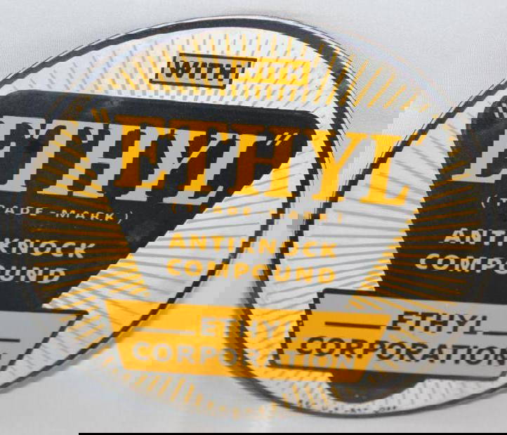 Ethyl Anti-knock Compound Advertising Porcelain Gas Pump Sign Auction