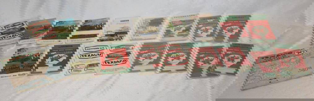 Large Group Of 19 Texaco Service Station Maps