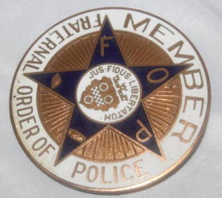 Nos Order Of Elks Bpoe Automobile Radiator Emblem Badge