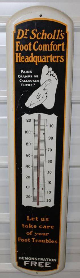 Dr Scholl's Foot Comfort Adverting Thermometer Auction