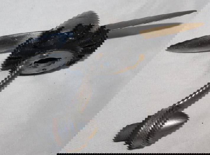 Airplane Radial Engine Propellor Radiator Mascot Hood Ornament Auction