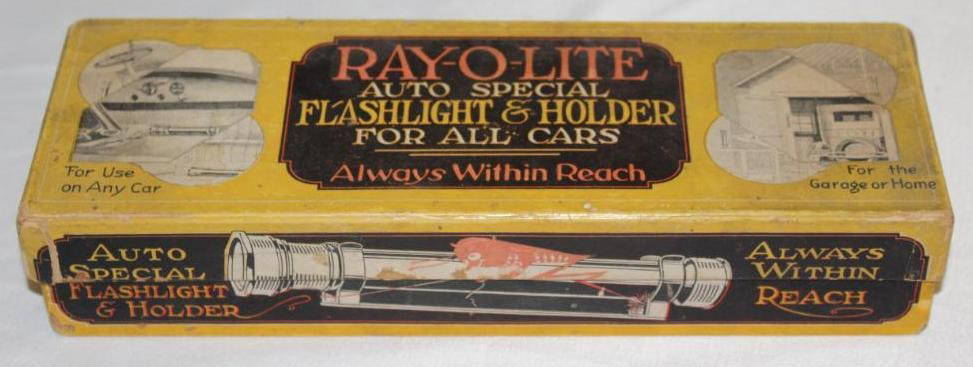 Nos Accessory Automobile Ray-o-lite Flashlight Auction