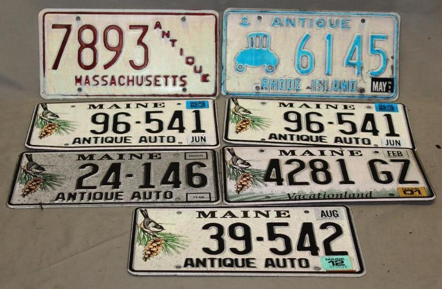 1957 Massachusetts Antique License Plates