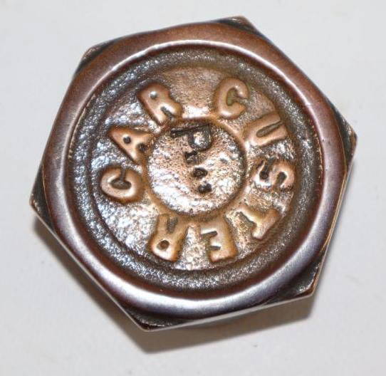 Custer Brass Automobile Threaded Hubcap Auction