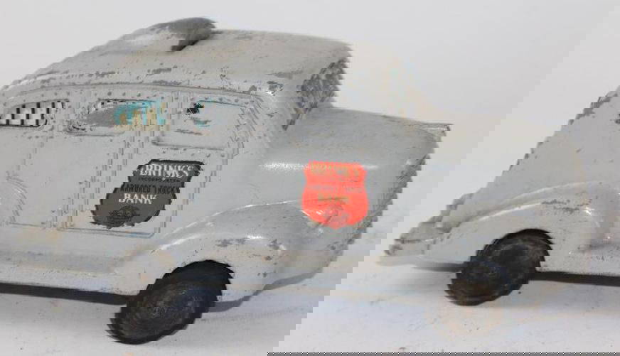 1930's Brinks Armored Toy Truck Bank Cast Aluminum Auction