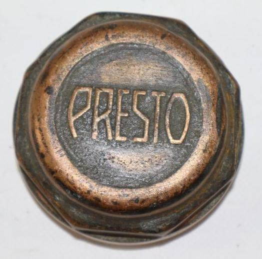 Presto Brass Automobile Threaded Hubcap Auction
