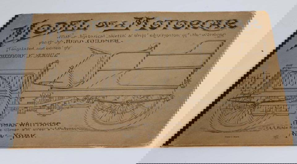 Early Model Of A Motor Car Moving Parts Interactive Book Auction