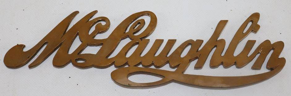 Brass Buick Mclaughlin Radiator Emblem Script Auction