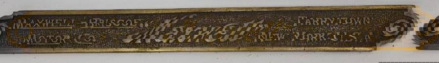 Brass1910's Maxwell Briscoe Sill Plate Emblem Auction