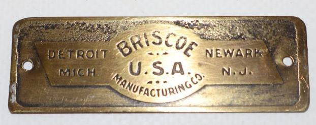Brass Briscoe Maxwell Emblem Badge Auction
