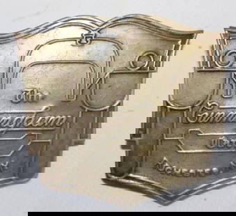 1912-1913 Cutting Motor Car Co Radiator Emblem Badge Auction