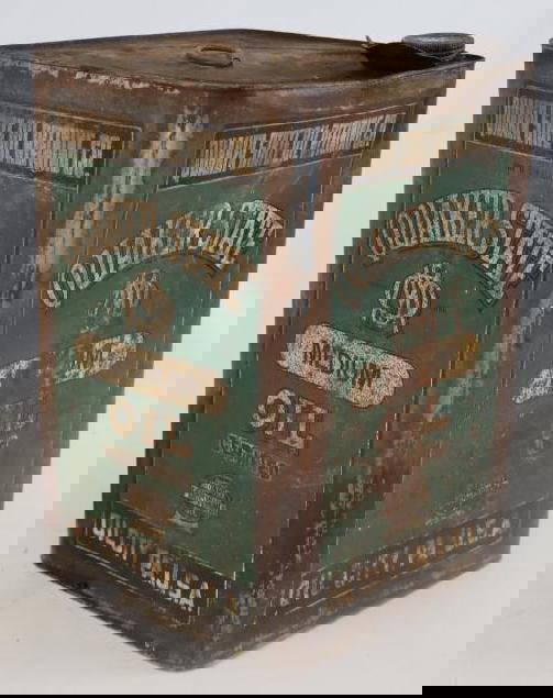 Quaker State Medium 5 Gallon Square Oil Can Auction