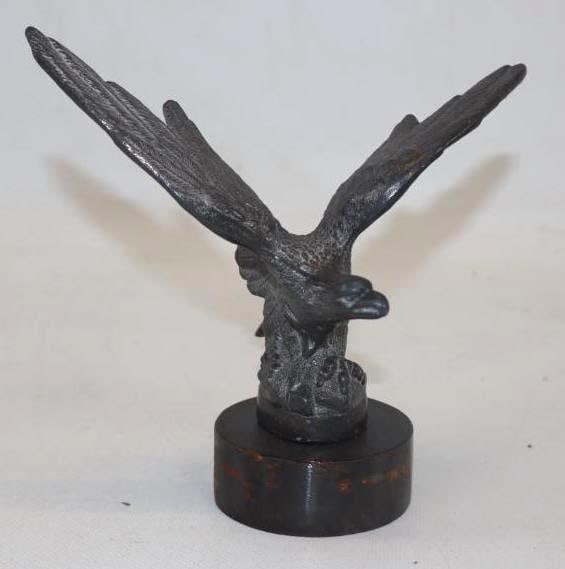Perched Eagle Radiator Mascot Hood Ornament Auction