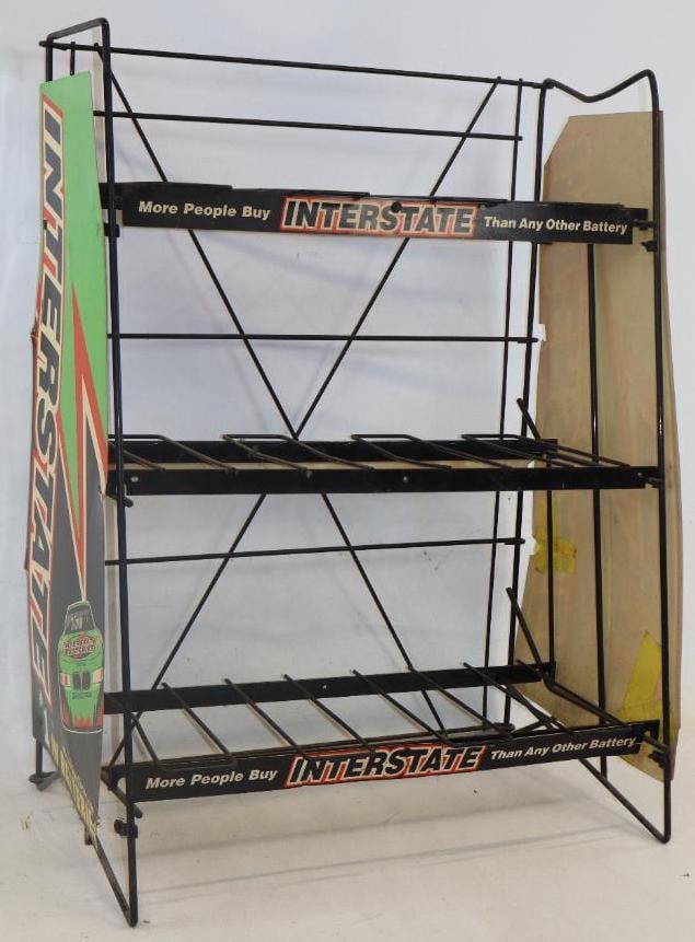 Interstate Batteries Advertising Display Rack Auction