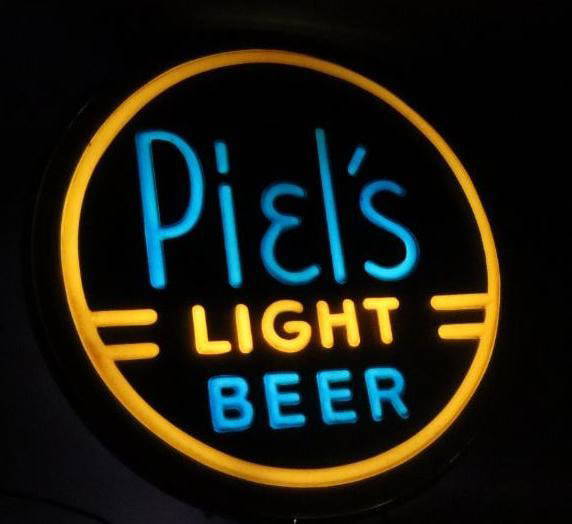 Piel's Light Light Up Beer Advertising Sign Auction