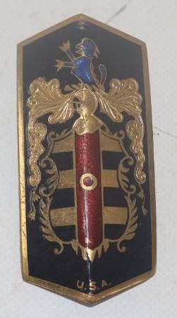 1941 Dodge Cloisonne Automobile Radiator Emblem Badge Auction