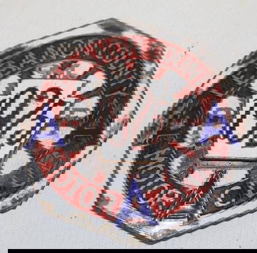 Cloisonne Aaa Lebanon County 1925 Radiator Emblem Badge