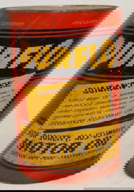 Purflo 5 Qt Metal Oil Can Auction