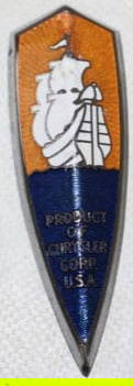 1940-1941 Cloisonne Plymouth Radiator Emblem Badge Auction
