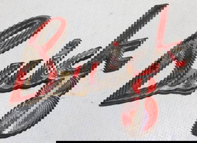1937 Cloisonne Buick 8 Radiator Emblem Badge