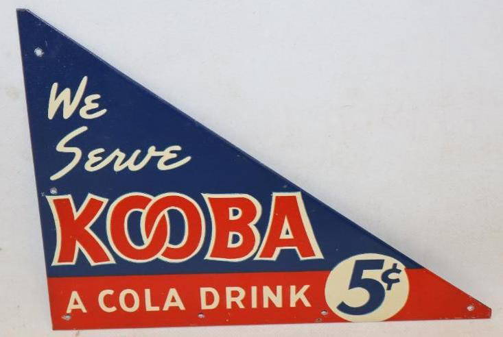 We Serve Kooba A Cola Drink 5 Cent Self Frame Metal Door Push ...