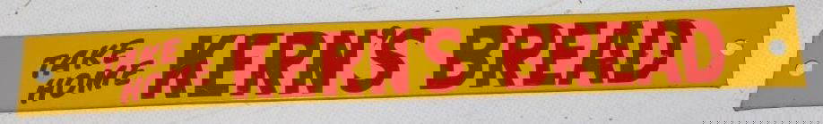 Take Home Kern's Bread Metal Advertising Strip Sign Auction