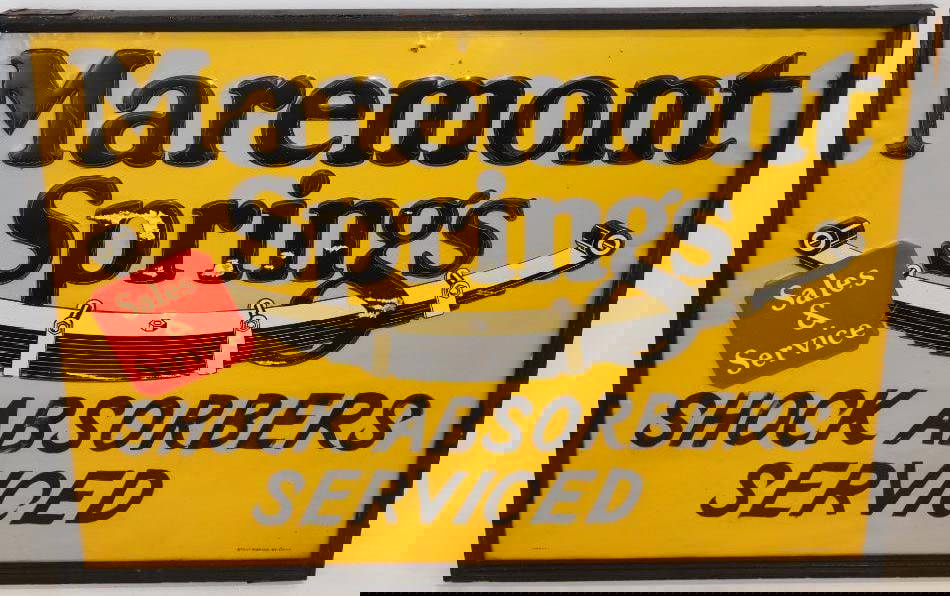 Maremont Springs Sales And Service Wood Framed Embossed Sst Sign - Jun ...