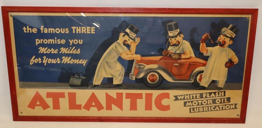 1930's Graphic Atlantic White Flash Motor Oil Banner - Jun 21, 2025 ...