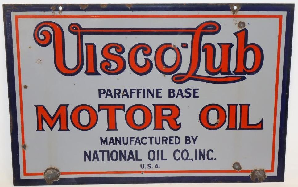 National Oil Co Visco-lub Motor Oil Dsp Porcelain Sign - Jun 21, 2025 ...