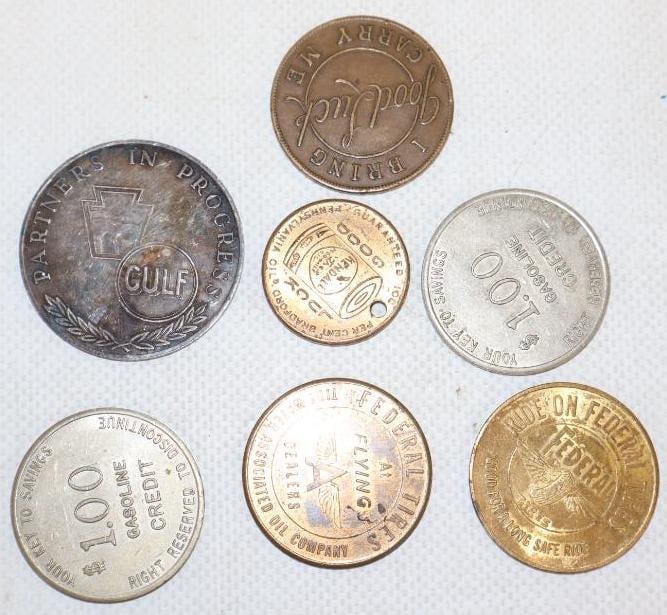 Group Of 7 Gulf, Super-test, Flying A, Standard, & Kendall, Gas & Oil ...