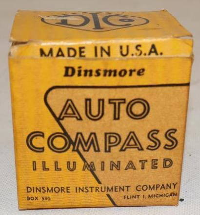 Dinsmore Illuminated Auto Compass In Original Box Auction